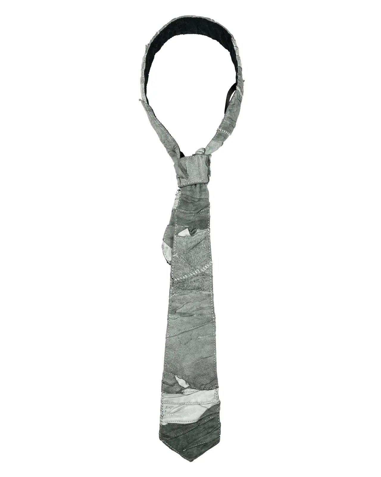 LEATHER WHITE NECKTIE – Paradoxe Paris
